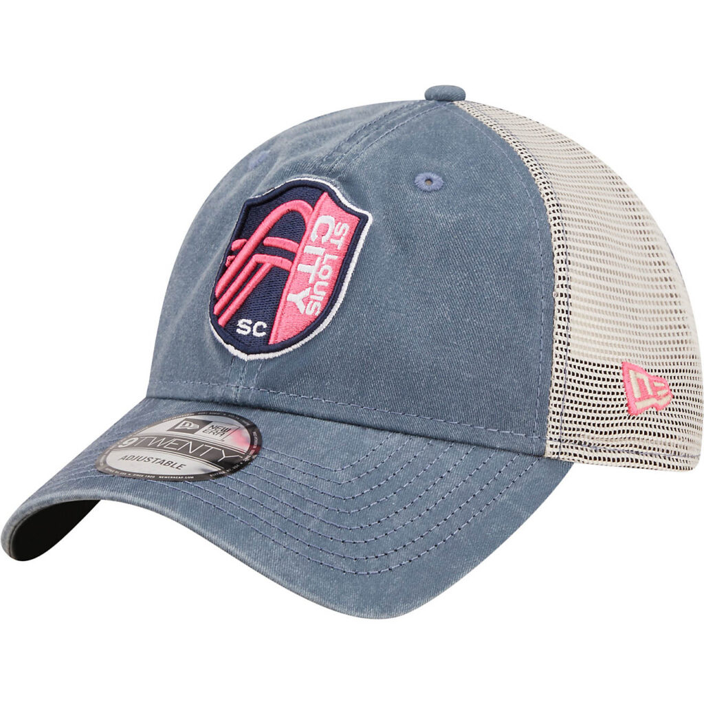 NEW ERA ST LOUIS CITY SC 2022 KICK OFF TRUCKER 9TWENTY ADJUSTABLE HAT ...