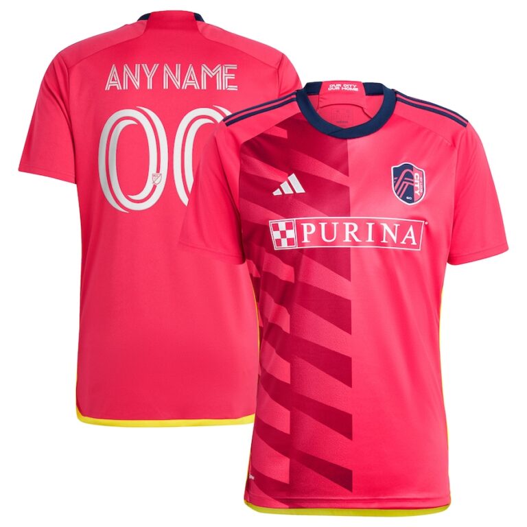 Men's St. Louis City SC adidas Red 2023 CITY Kit Replica Custom Jersey ...