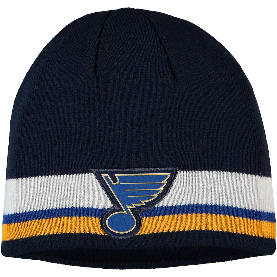 adidas St. Louis Blues Navy Locker Room Coach Beanie | ST. LOUIS SPORTS FAN